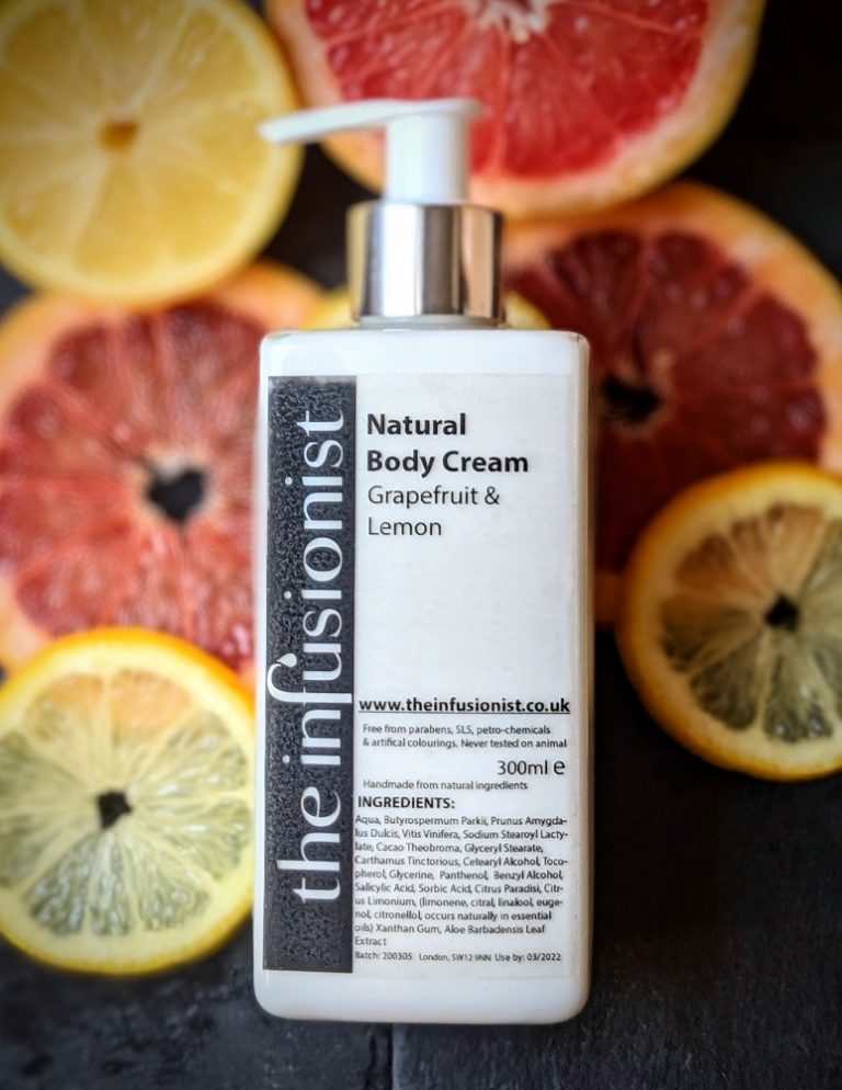 Natural Body Cream - Grapefruit and Lemon - The Infusionist